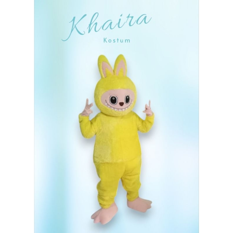 Jual Kostum Badut Labubu Warna Kuning | Shopee Indonesia