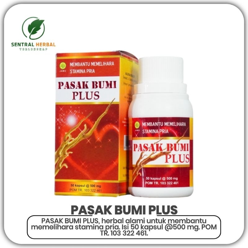Jual Pasak Bumi Plus Herbal Tambah Stamina Pria Isi 50 Kapsul | Shopee Indonesia