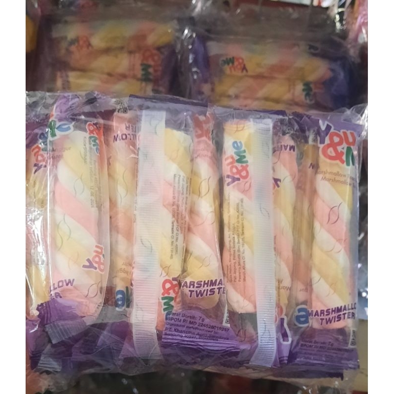 Jual MARSHMALLOW PERMEN YOU & ME TWISTER RASA ANGGUR 7 GRAM ...
