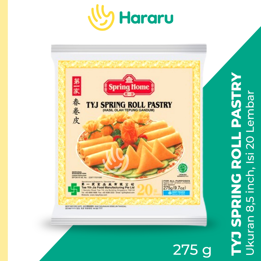 Jual TYJ Spring Roll Pastry 8.5 inch | Kulit Lumpia | Kulit Samosa ...