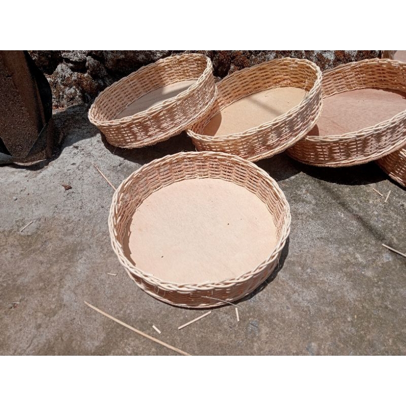 Jual Harga promo!!! keranjang buah/keranjang rotan halus bulat diameter ...