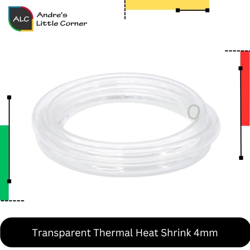 Jual Heat Shrink Tube Selang Bakar Transparan Transparent Bening 4mm ...