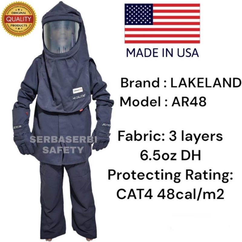 Jual Lakeland ARC Flash Protective Suit CAT4 AR48 Baju Celana Anti ...