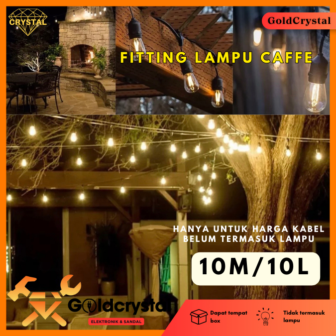 Jual Kabel Fitting Lampu Cafe Gantung Dekorasi Outdoor Lampu Caffe ...