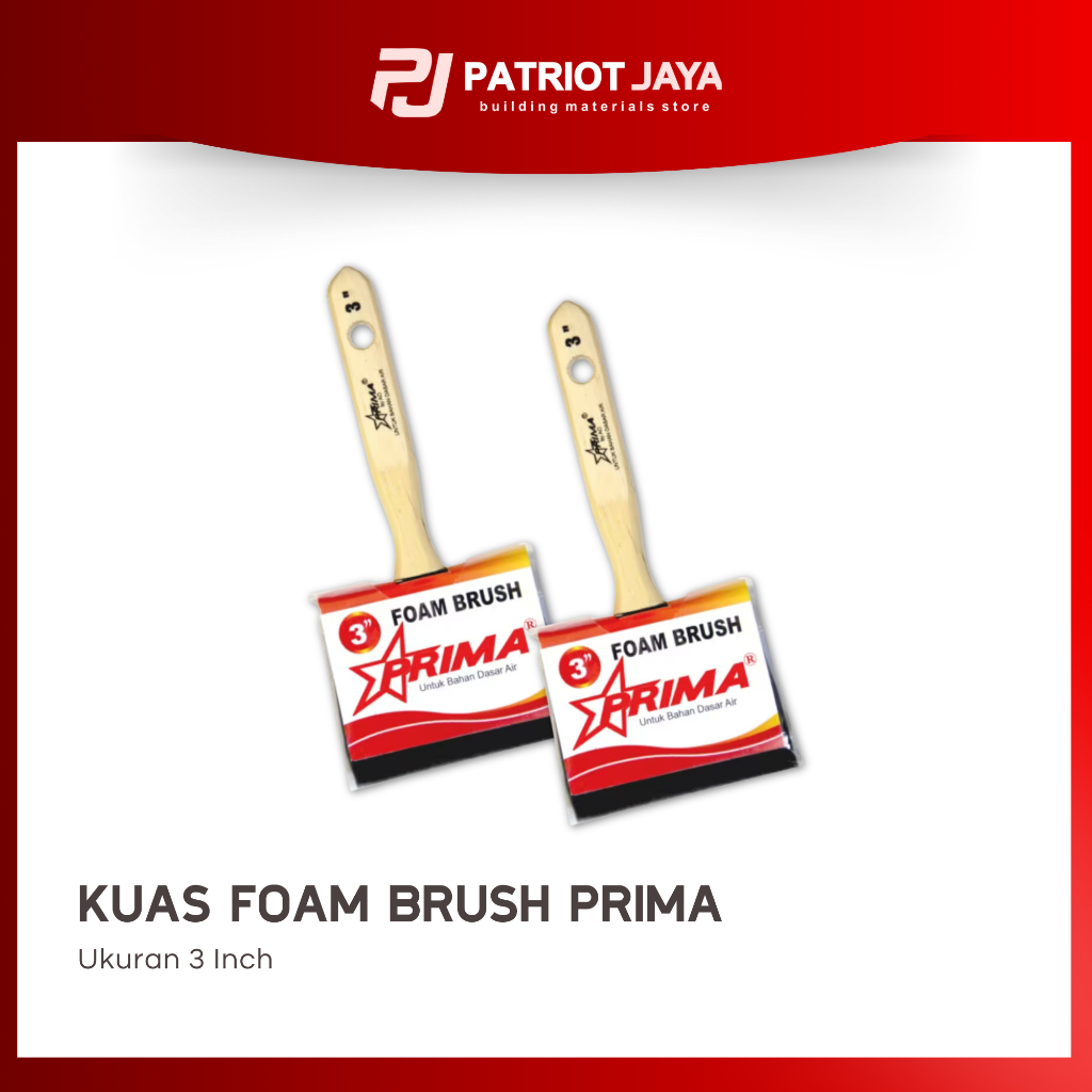 Jual Kuas Foam 3 Inch Merk Prima | Shopee Indonesia