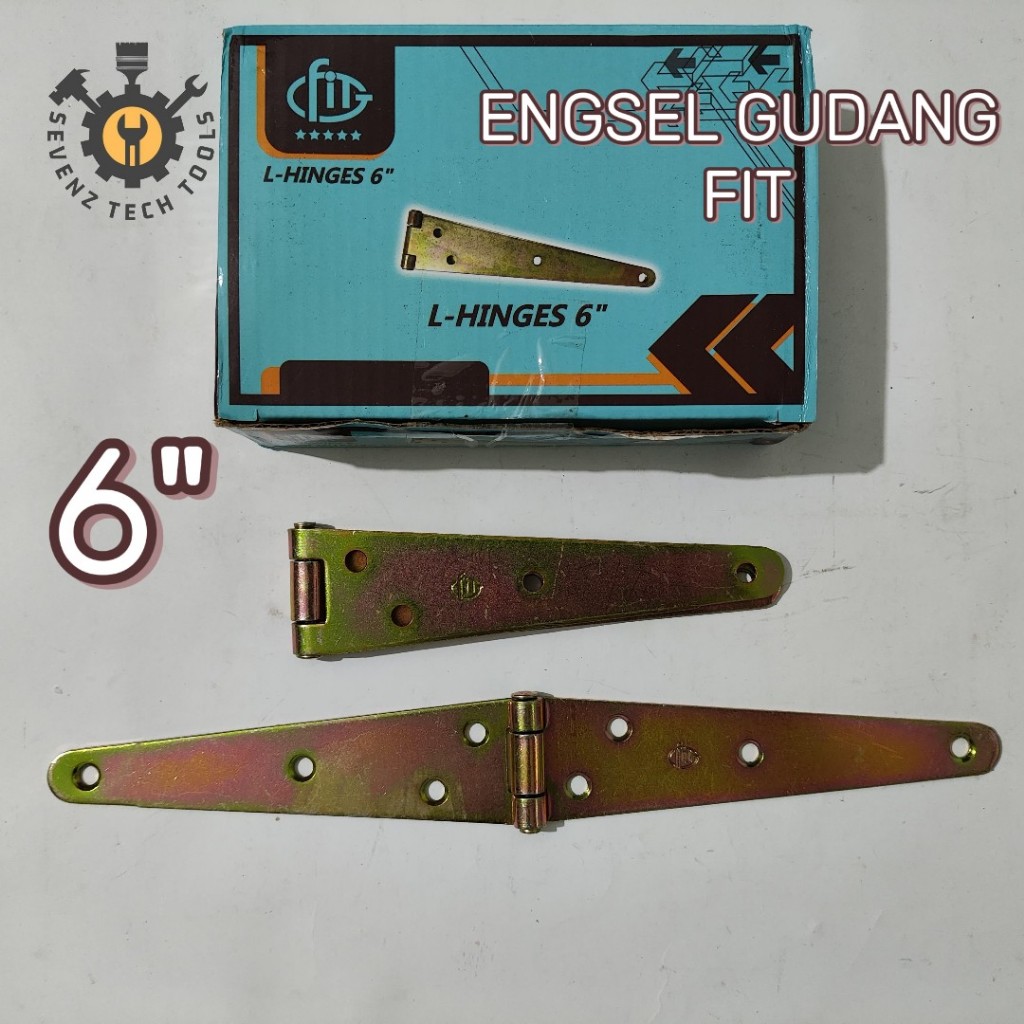 Jual ENGSEL PINTU GUDANG L 6"-15CM/ENGSEL PINTU PAGAR/GERBANG / BENTUK ...