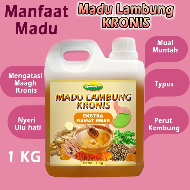 Jual alamasta madu lambung kronis 1 kg madu asam lambung maagh gerd ...