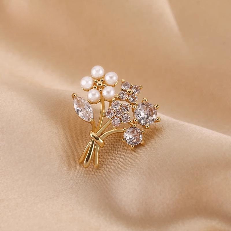 Jual Pucigo Premium Brooch Bunga Kupu Pita Zircon Butterfly Bow Diamond ...