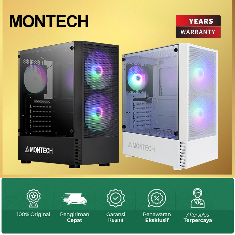 Jual Casing Montech X2 MESH [ATX, M-ATX] | Shopee Indonesia