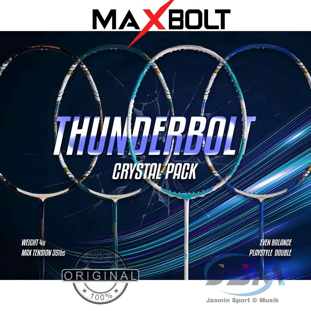 Jual RAKET BADMINTON MAXBOLT THUNDERBOLT ORIGINAL | Shopee Indonesia