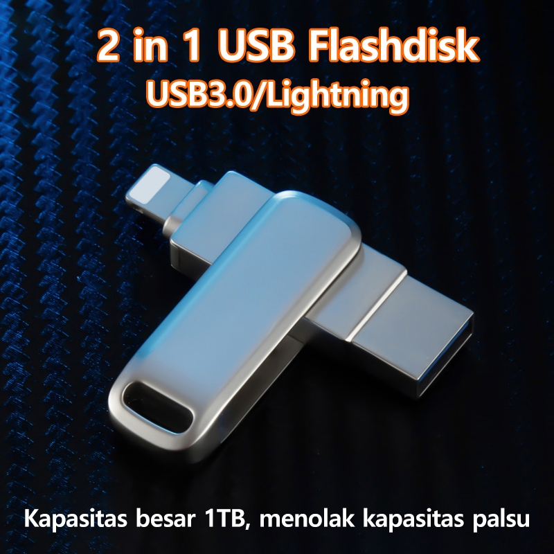 Jual U201 1TB 2-in-1 OTG Flashdisk: Kompatibel dengan iOS, iPad, iPhone ...