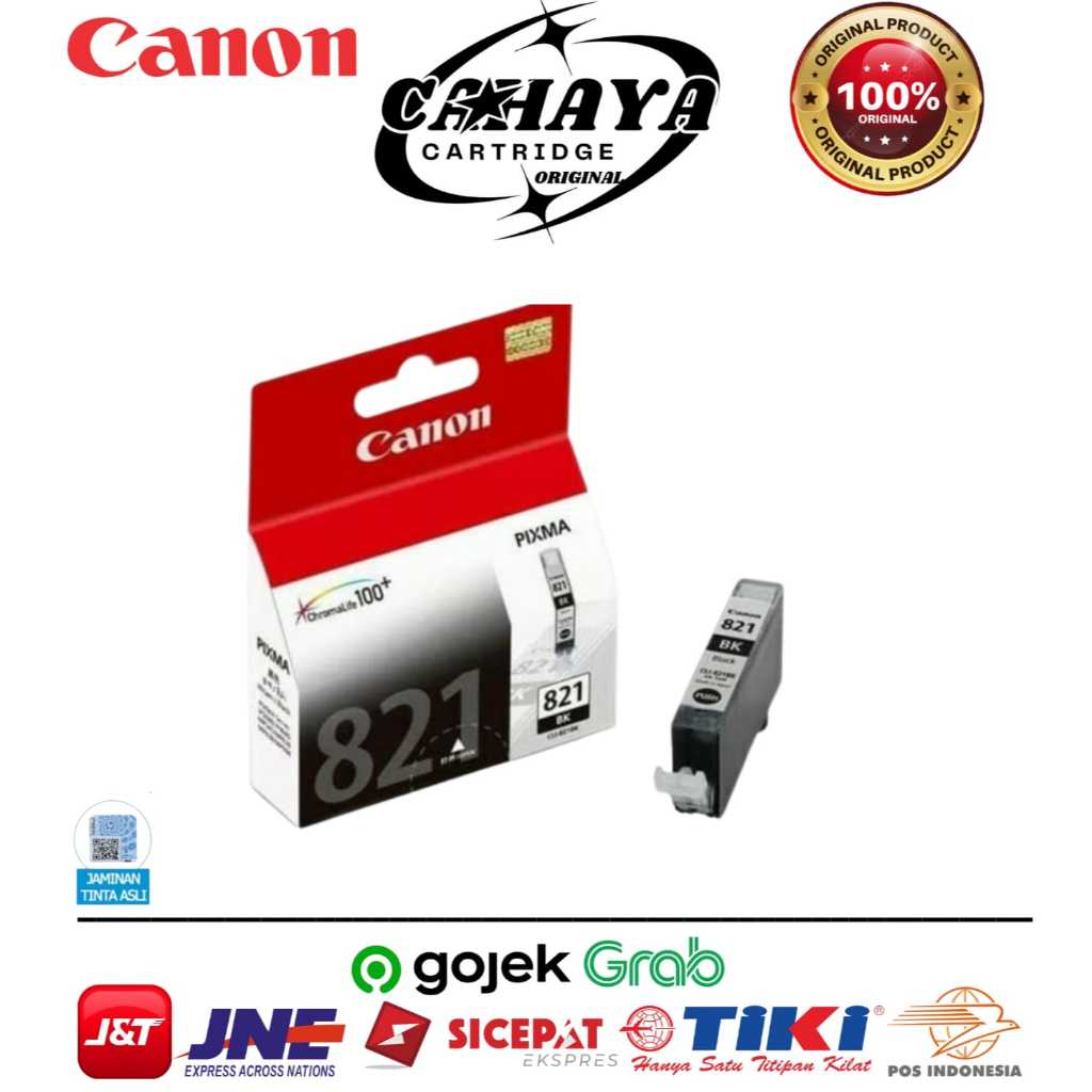 Jual Tinta cartridge canon 821 black original | Shopee Indonesia