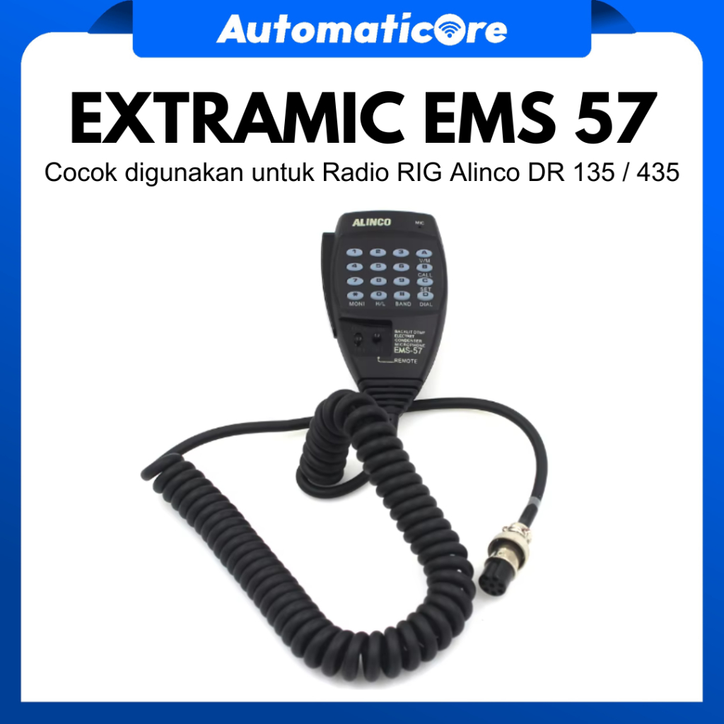 Jual Alinco EMS-57 Mic Rig DR-135 Hand Mic Radio DR135 EMS57 | Shopee Indonesia