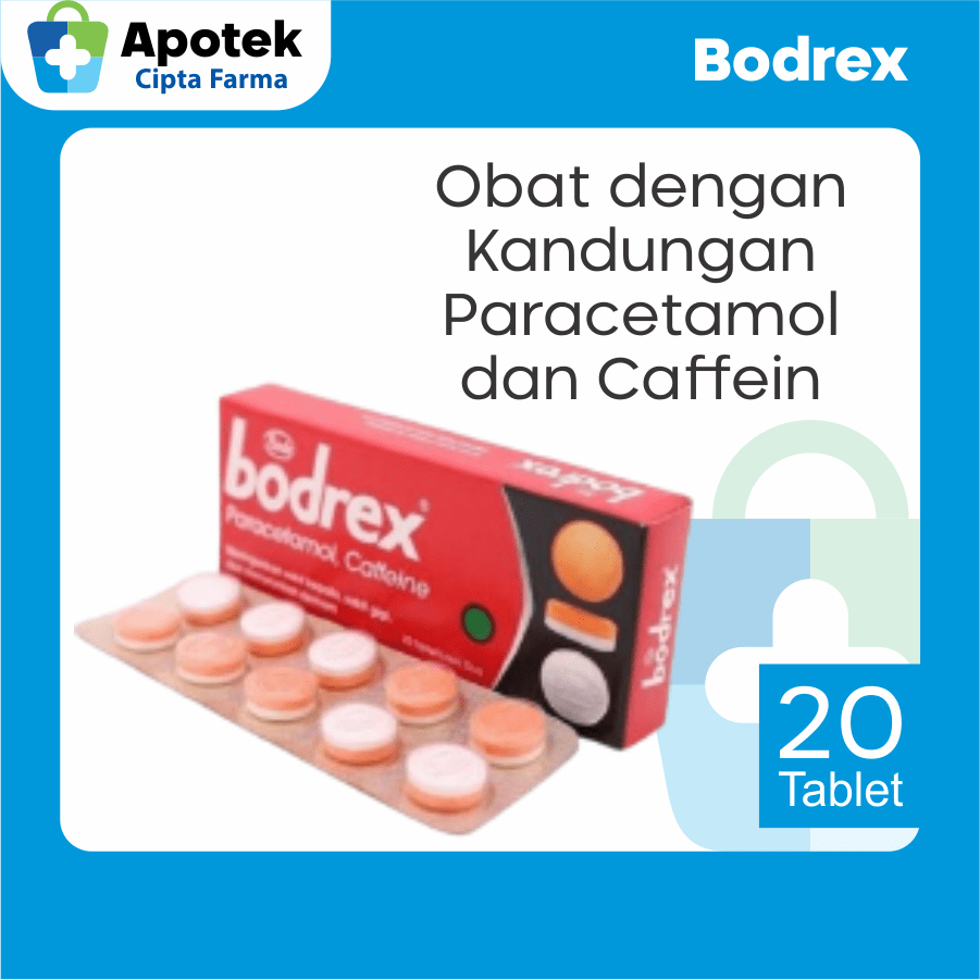 Jual Bodrex Bodrek Tablet Caffeine Paracetamol Obat Sakit Kepala Obat ...