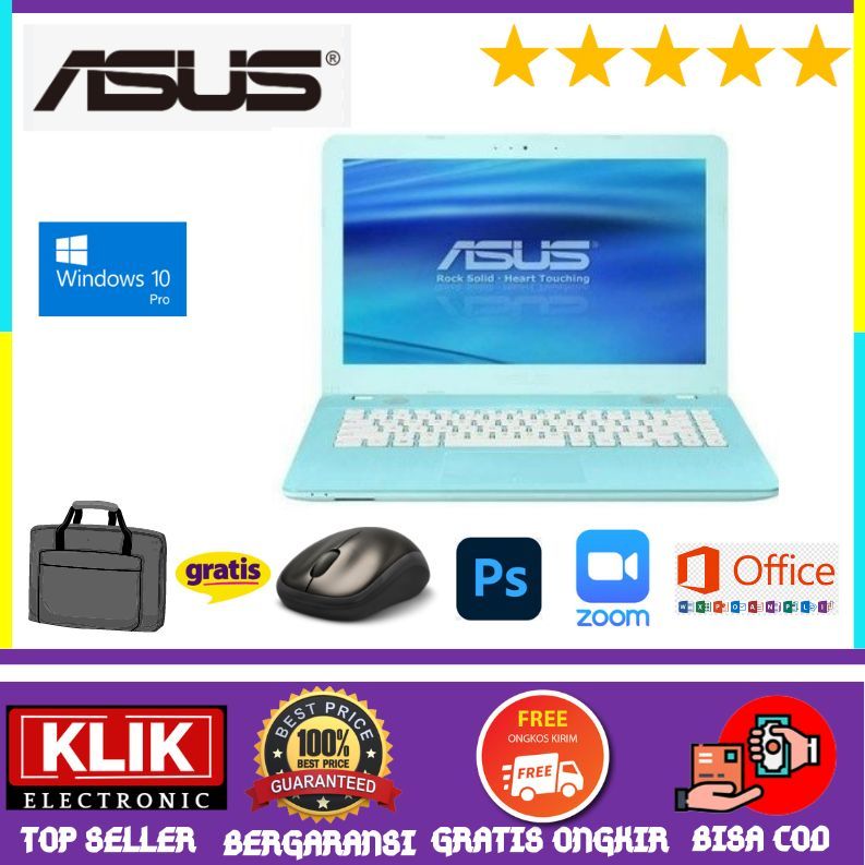Jual TERMURAH !! Laptop ASUS Intel Celeron / RAM 4GB - 512GB SSD / Win ...