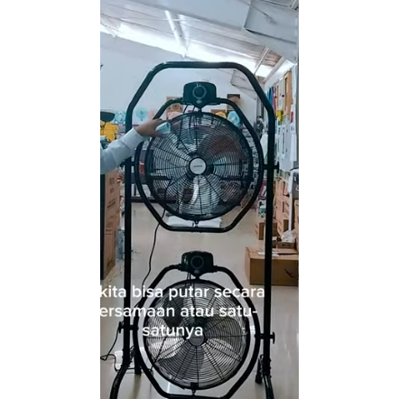 Jual Maspion Stand Fan Kipas Angin Berdiri 18 Inchi Power Fan PW-18X2 ...
