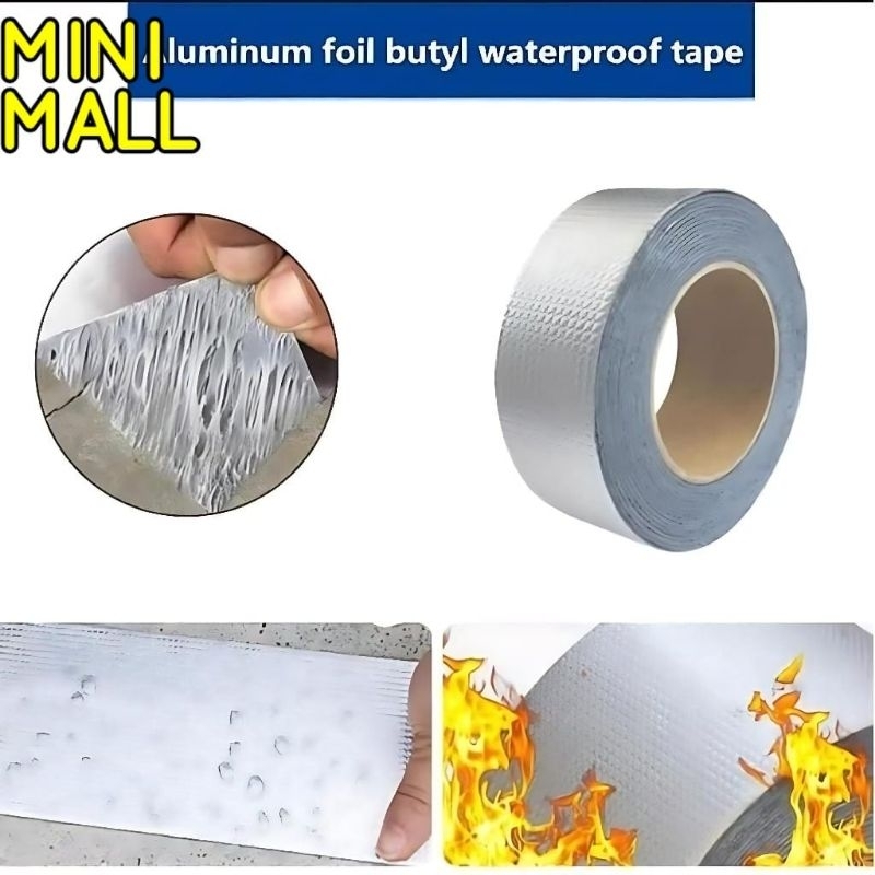 Jual Lakban Anti Bocor 3M 5M Lem Anti Air Aluminium Foil Solasi Aluminium Waterproof | Shopee ...