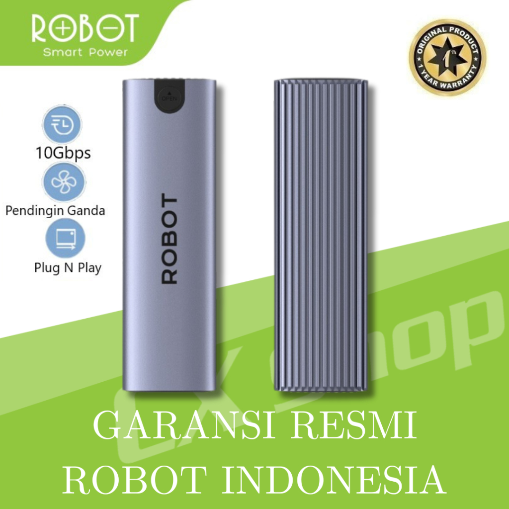 Jual Robot RMSD10 Enclosure NVME M.2 10Gbps Casing SSD | Shopee Indonesia