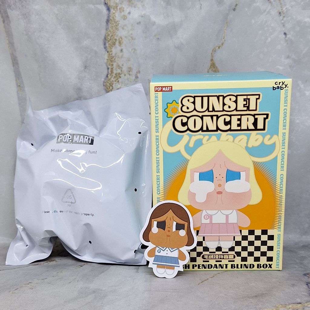 Jual Pop Mart Sunset Concert Cry Baby Original Purplish Blue Popmart ...