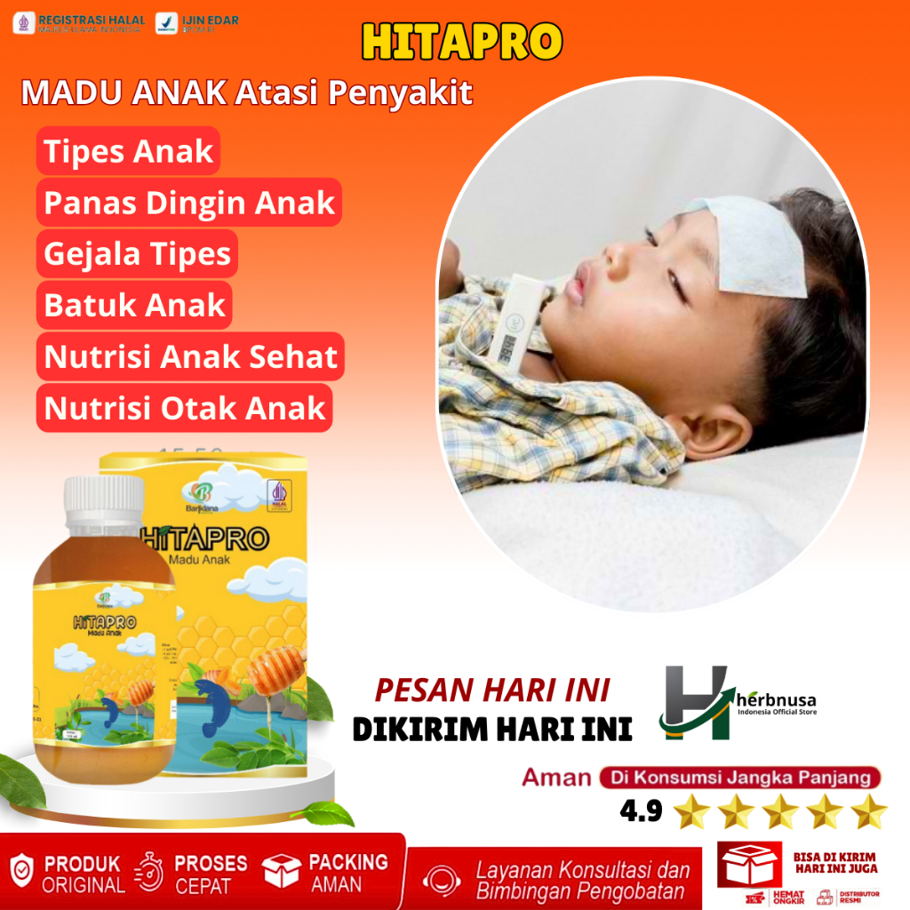 Jual Madu Anak Hitapro Obat Demam Tinggi, Menurunkan Panas Tinggi pada ...