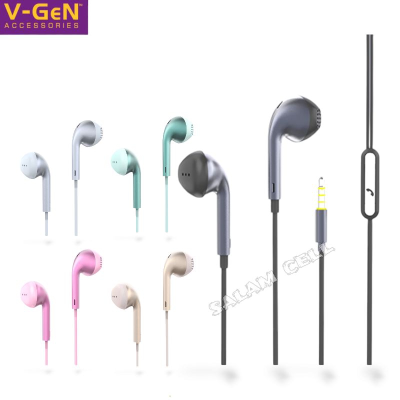 Jual Headset V-Gen VEP1-19 Wired Earphone Xtra Bass original Vgen Vep1 ...