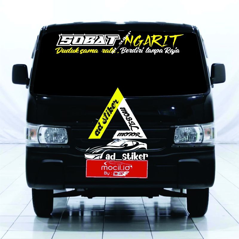 Jual stiker sobat ngarit stiker mas iyun stiker kaca depan stiker ...