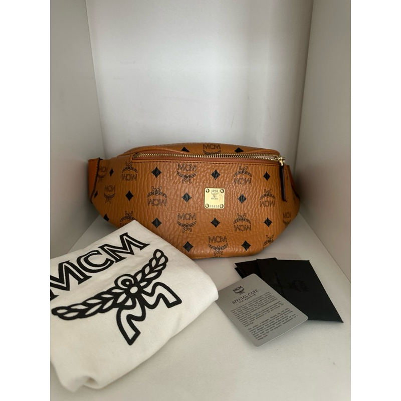 Jual MCM waist bag original authentic | Shopee Indonesia