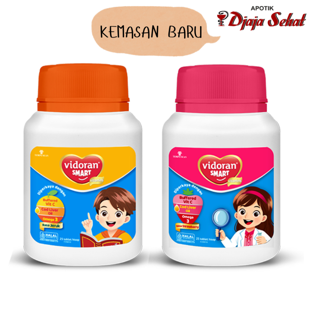 Jual VIDORAN SMART ISI 25 TABLET - MULTIVITAMIN ANAK | Shopee Indonesia