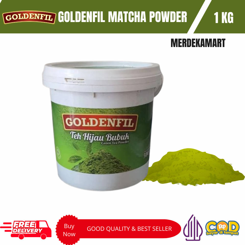 Jual Goldenfil Matcha Powder Kemasan 1 Kg Serbuk Minuman | Shopee Indonesia