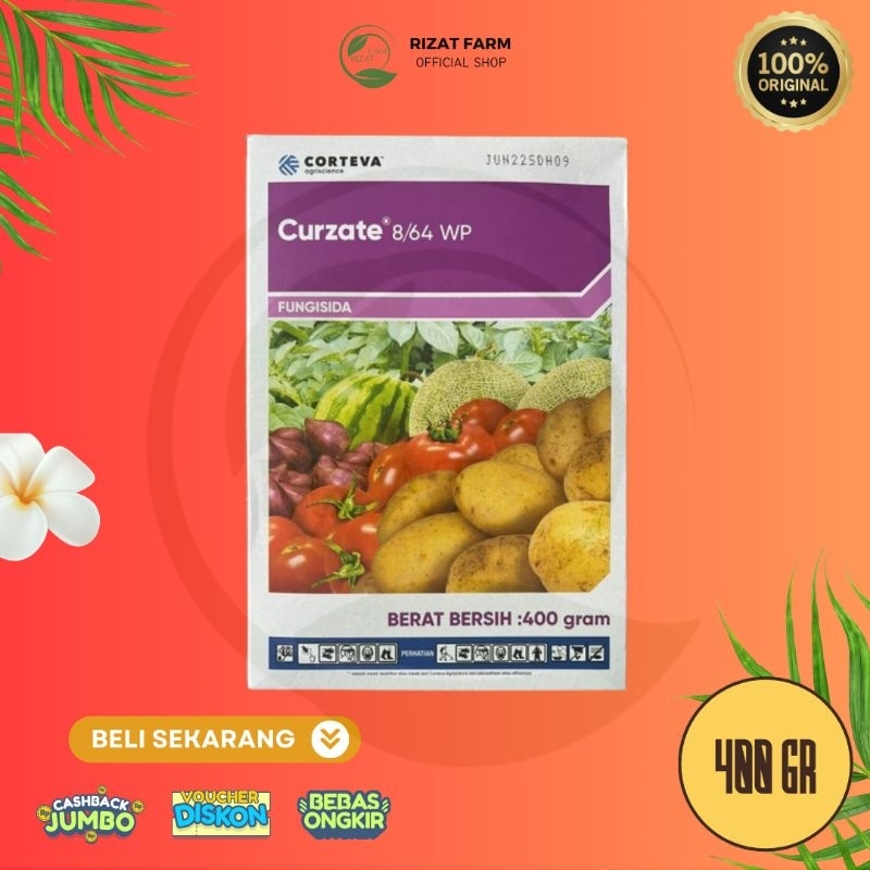 Jual Curzate 8/64 WP - Fungisida Ampuh 400g untuk Tanaman Sayuran dan ...