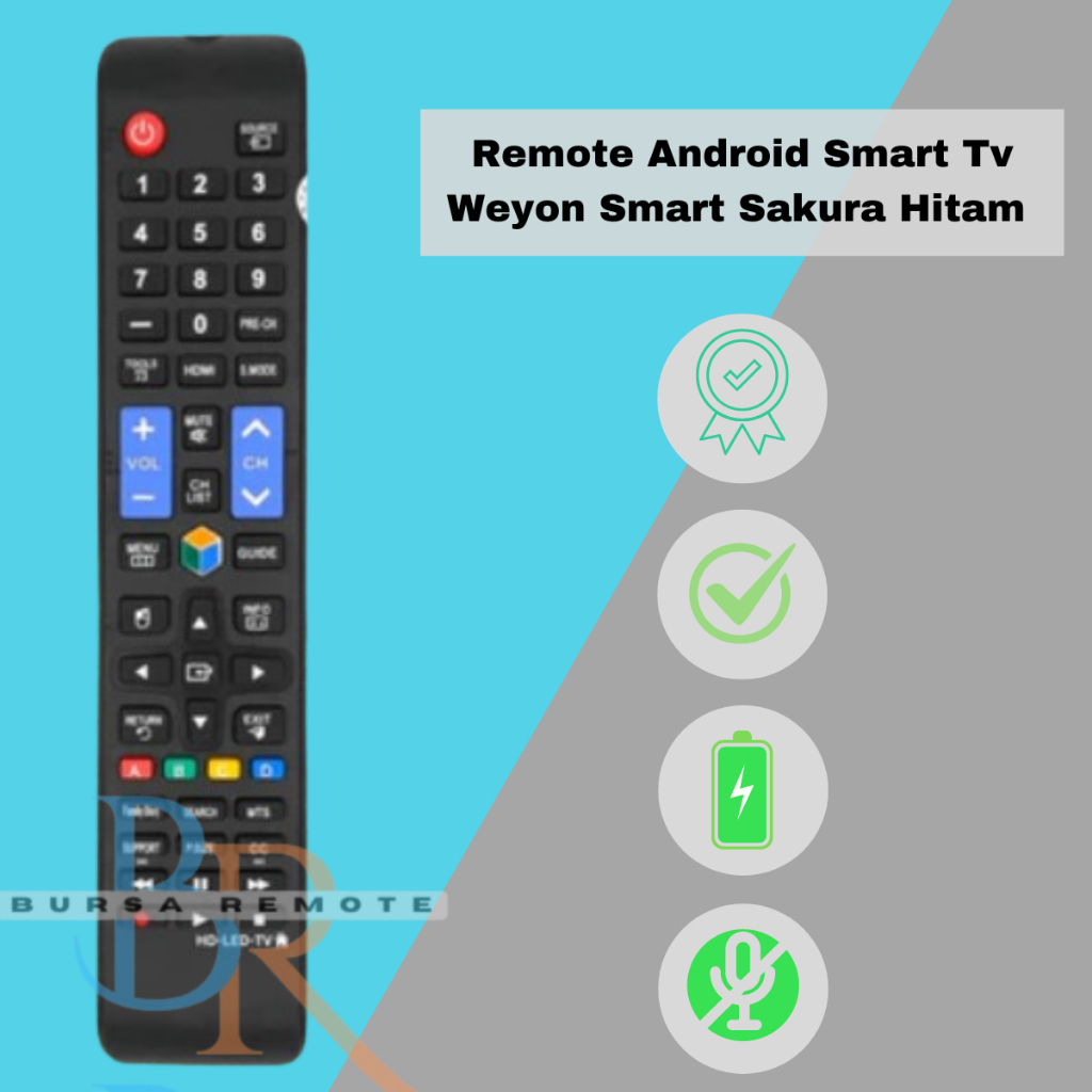 Jual Remote Android Smart Tv Weyon Smart Sakura Hitam HD Tv Led/Lcd ... Jual Remote Android Smart Tv Weyon Smart Sakura Hitam HD Tv Led/Lcd ...