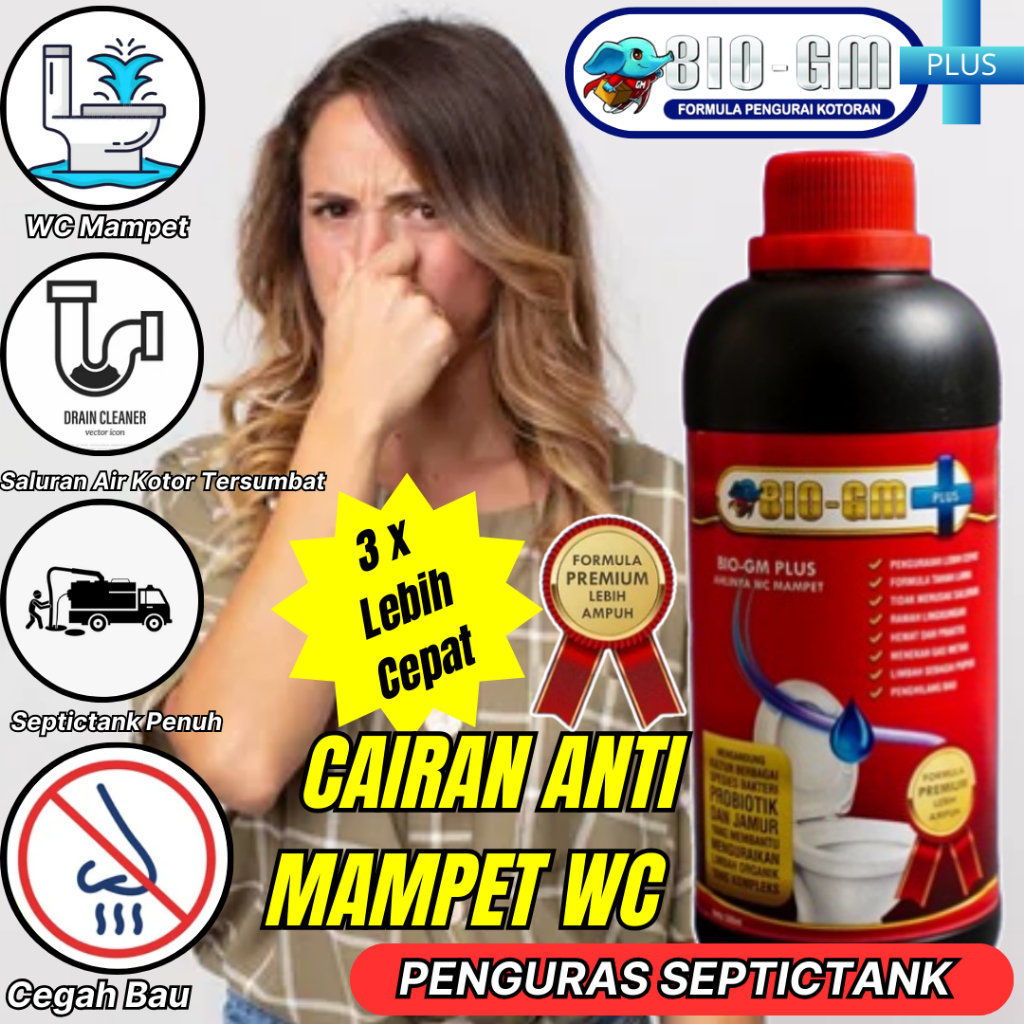 Jual Kuras WC Penuh Bio Gm Plus Anti Mampet WC Pengurai Limbah organik ...