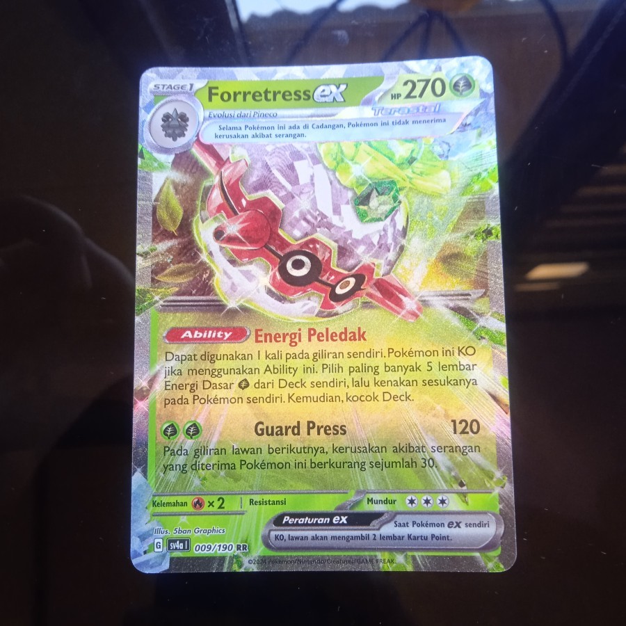 Jual Forretress EX RR 009/190 SV4A Pokemon TCG Indonesia Trading Card Game | Shopee Indonesia