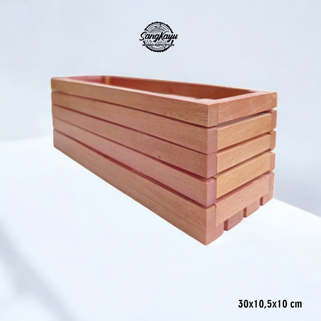 Jual SangKayu Wooden Storage Box Kayu P-30 cm Kotak Tempat Penyimpanan ...