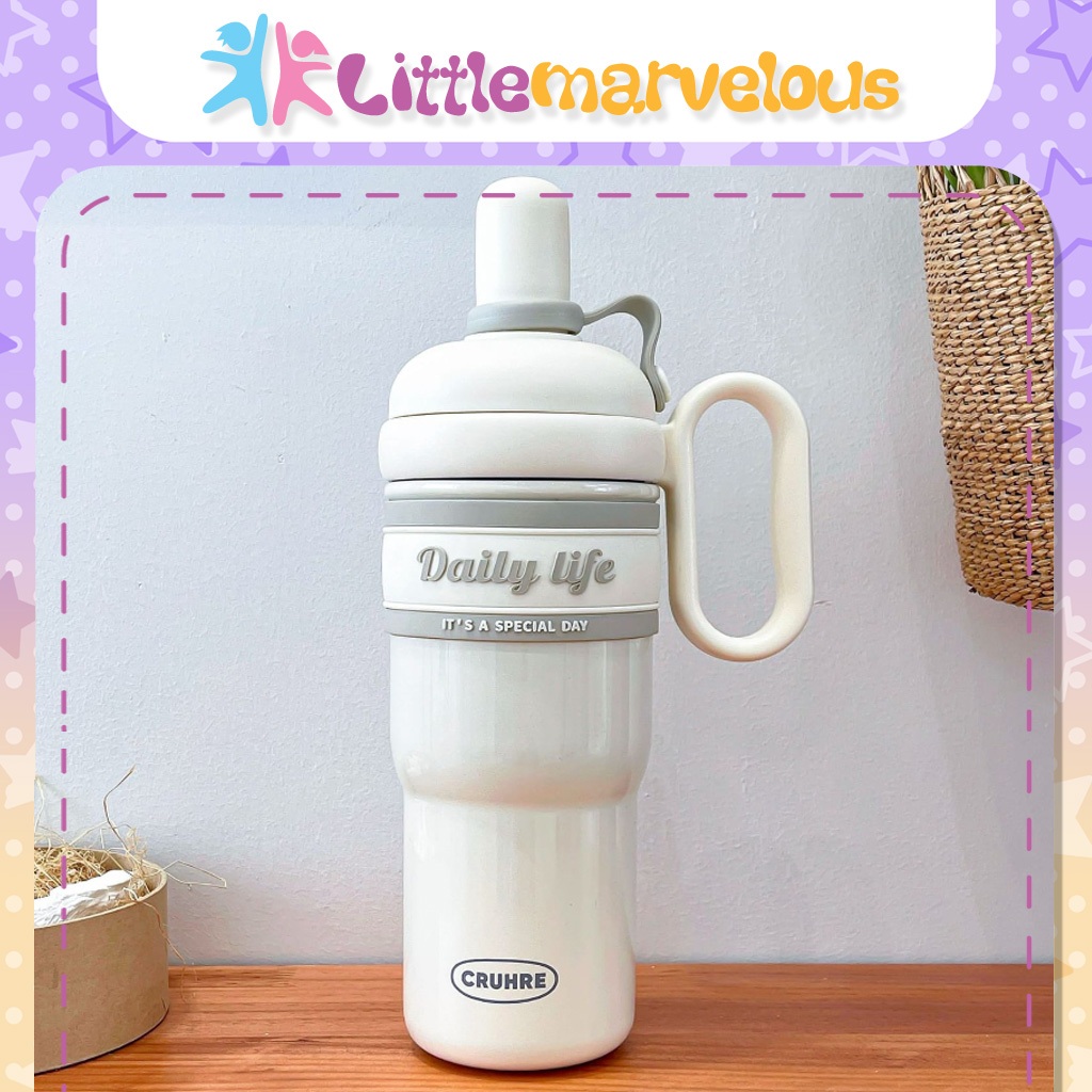 Jual BOTOL MINUM TUMBLER AESTHETIC 770ML DENGAN GAGANG DAN SARINGAN DAILY LIFE | Shopee Indonesia