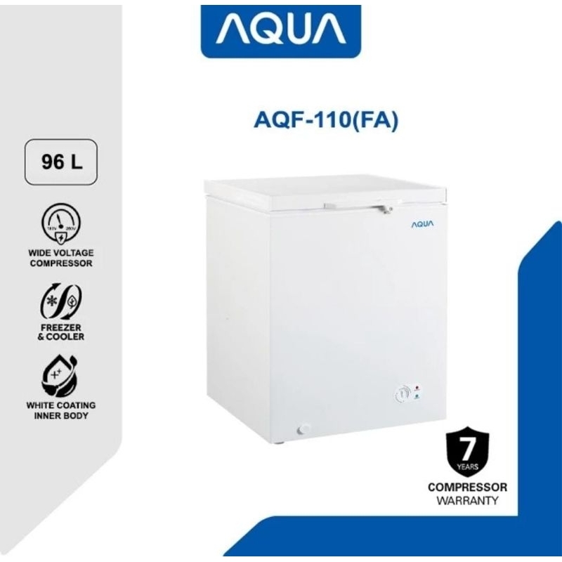 Jual BOX FREEZER AQUA 100LITER AQF-110FA CHEST FREEZER AQUA 100 LITER ...