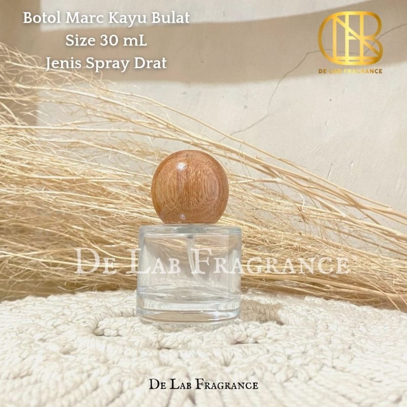 Jual botol parfum marc jacb kayu bulat 30 ml drat/ botol parfum isi ...