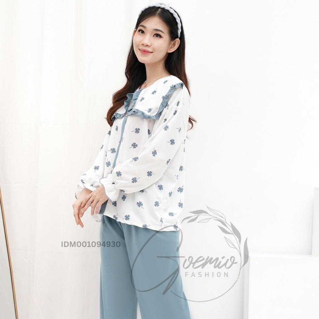 Jual Ilook LD 120 One Set Pamela Setelan Katun Mini Combi Rajut Knit Atasan Motif Dan Celana ...