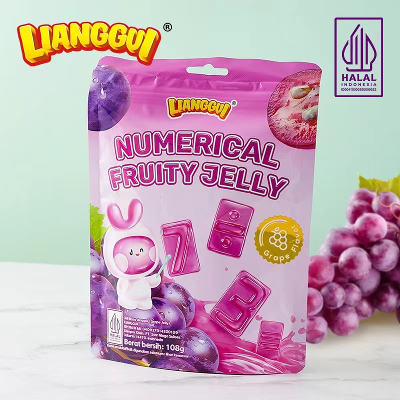 Jual Numerical Fruitty Jelly By Lianggui | Permen Lunak Bentuk Balok ...