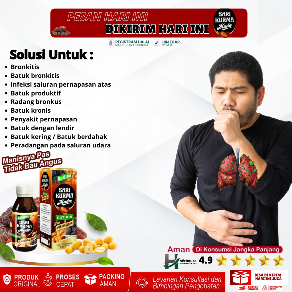 Jual Obat Bronkitis, Batuk bronkitis, Infeksi saluran pernapasan atas ...