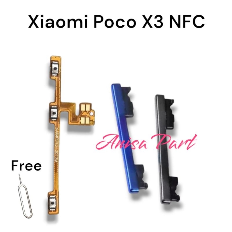 Jual Flexible On Off Volume + Tombol Luar Xiaomi Xiaomi Poco X3 NFC | Shopee Indonesia