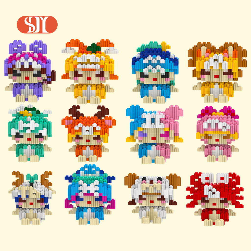 Jual Nano Block Bricks Karakter Animasi 3D Series Zodiak Bintang Mini ...