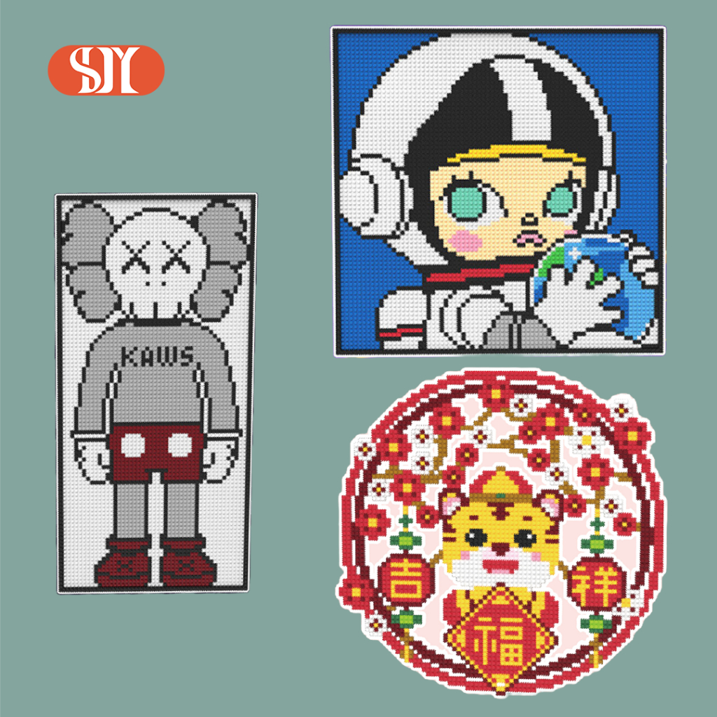 Jual Nano Block Bricks Karakter Animasi Painting Kaws Space Molly 3D ...