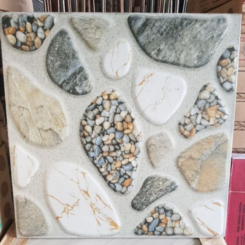 Jual Keramik Lantai Kesat Signature 40x40 | Shopee Indonesia