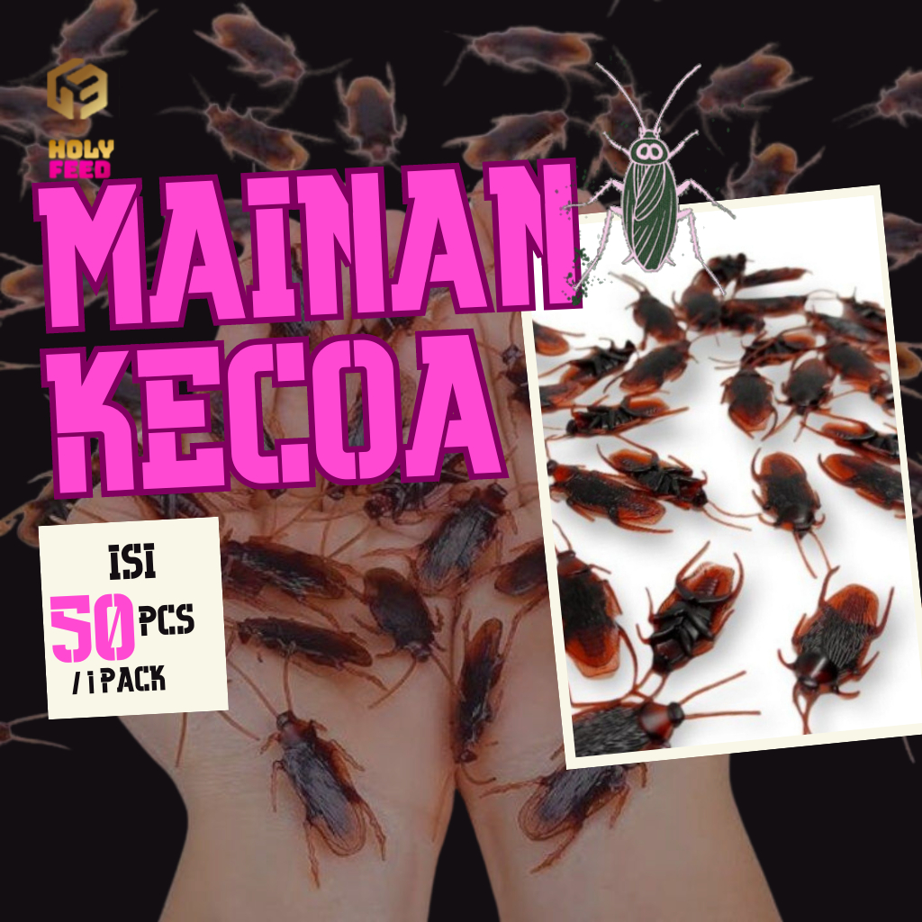 Jual 50 Kecoa Coklat Karet Waterproof Mainan Prank Tahan Air | Shopee ...