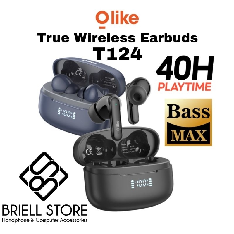 Jual Olike T124 True Wireless Earbuds Headset Bluetooth 5.3 Bass LED ...