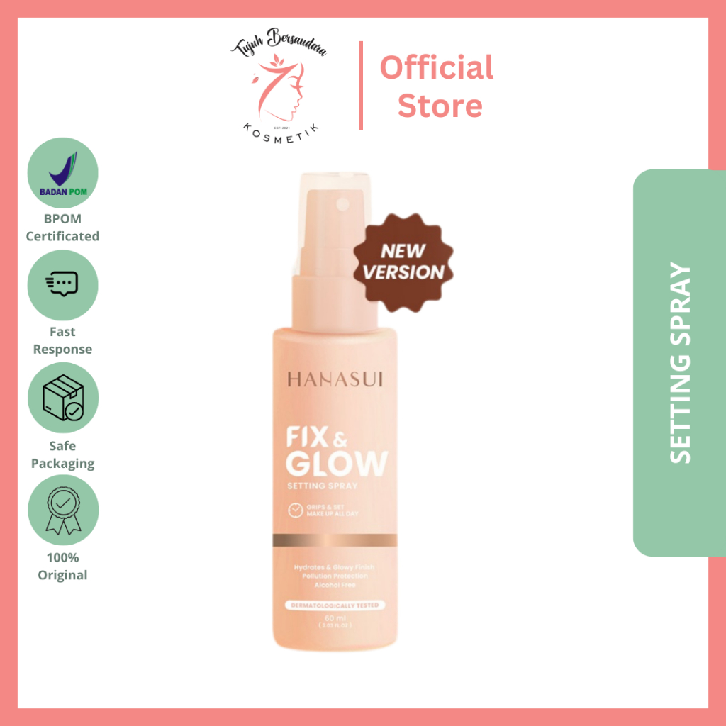 Jual Hanasui Fix & Glow Setting Spray | Finishing Make Up Spray ...