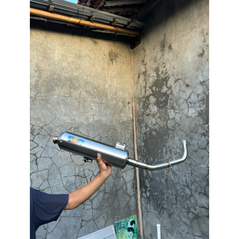 Jual knalpot standar racing stainless v2 | Shopee Indonesia