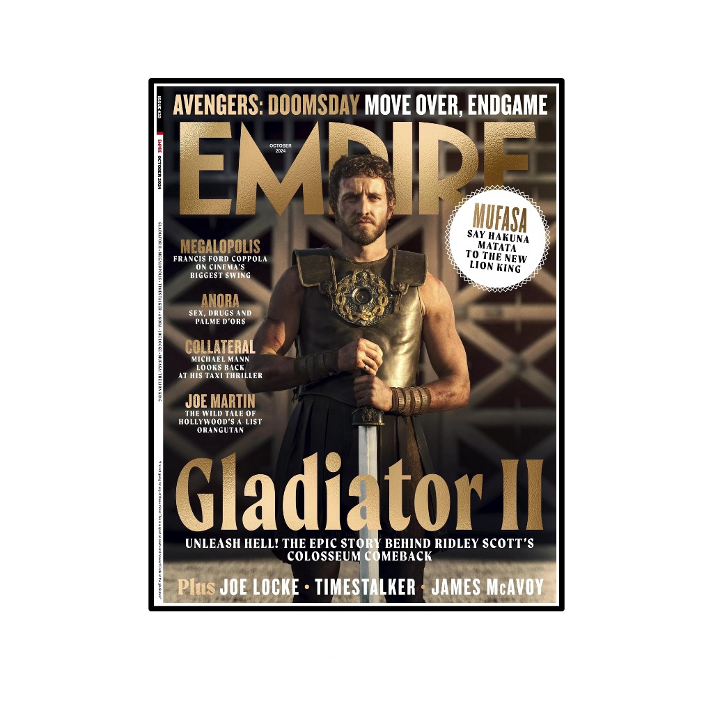 Jual Empire Magazine October 2024 Gladiator II | Majalah Film | Shopee ...