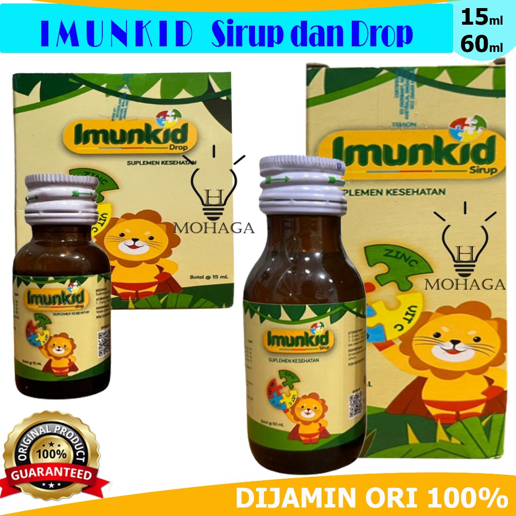 Jual Imunkid Sirup 60ml dan Imunkid Drop 15ml | Shopee Indonesia